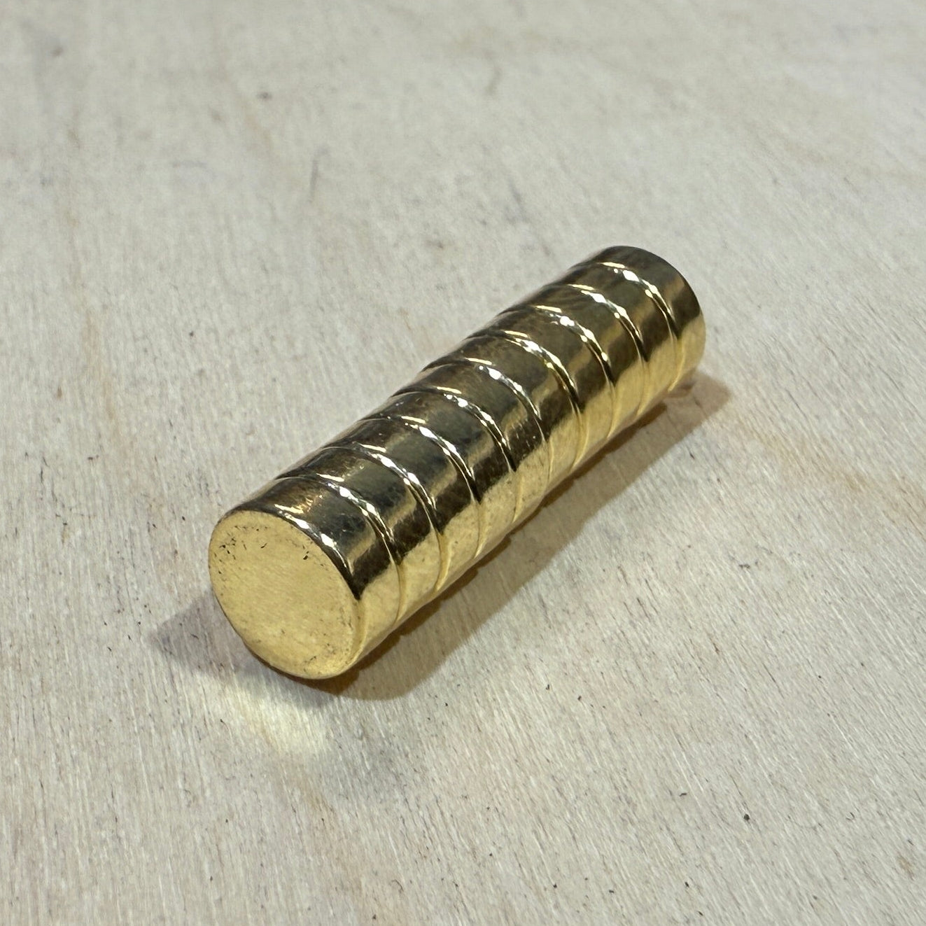 Harrison's Hardware® Rare Earth Magnets Gold Plated 10 Pack